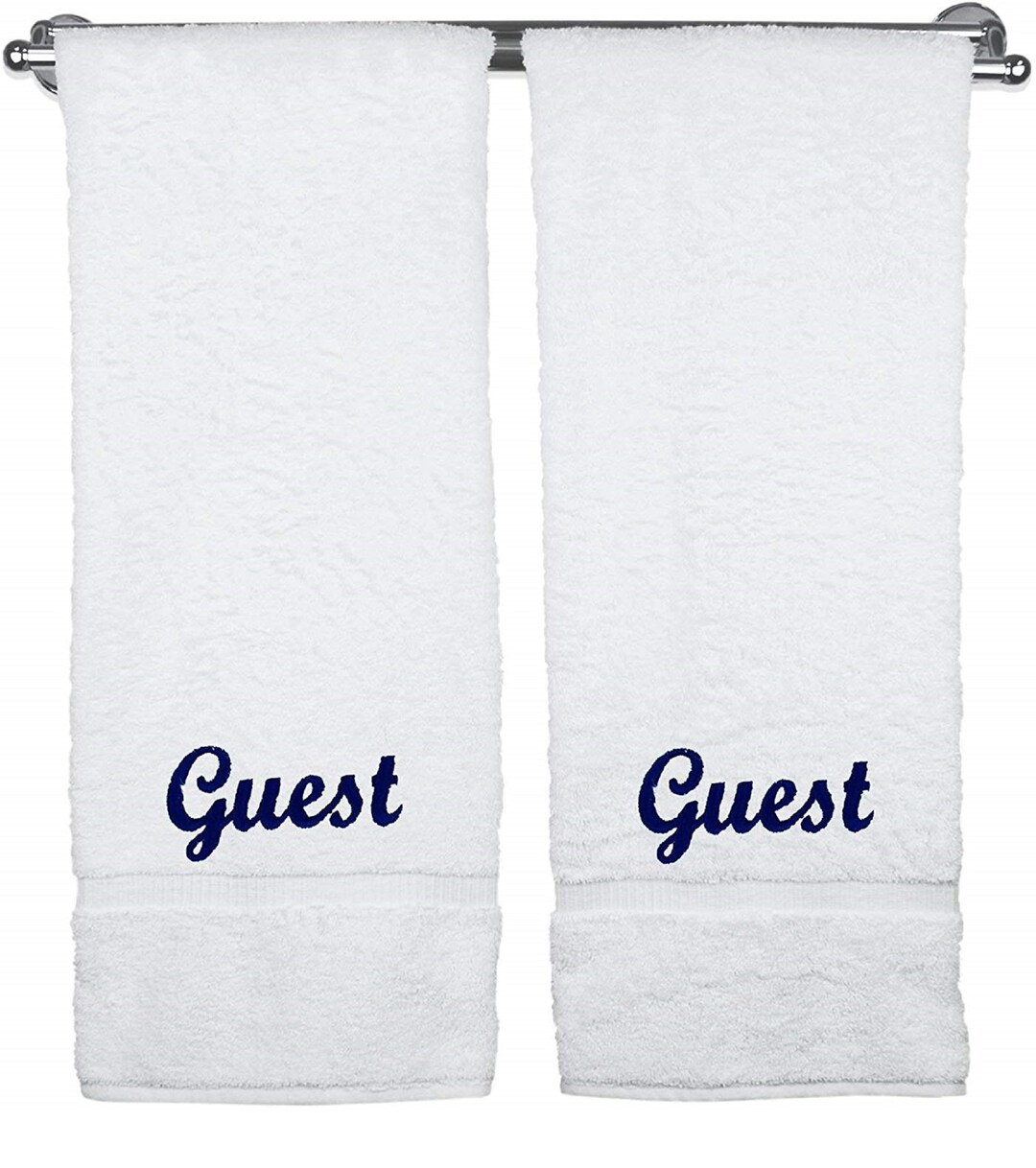 Guest Personalized Embroidered Towel Set Wedding Engagement Honeymoon ...