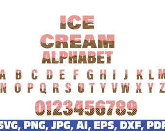 Ice Cream Letters | Etsy