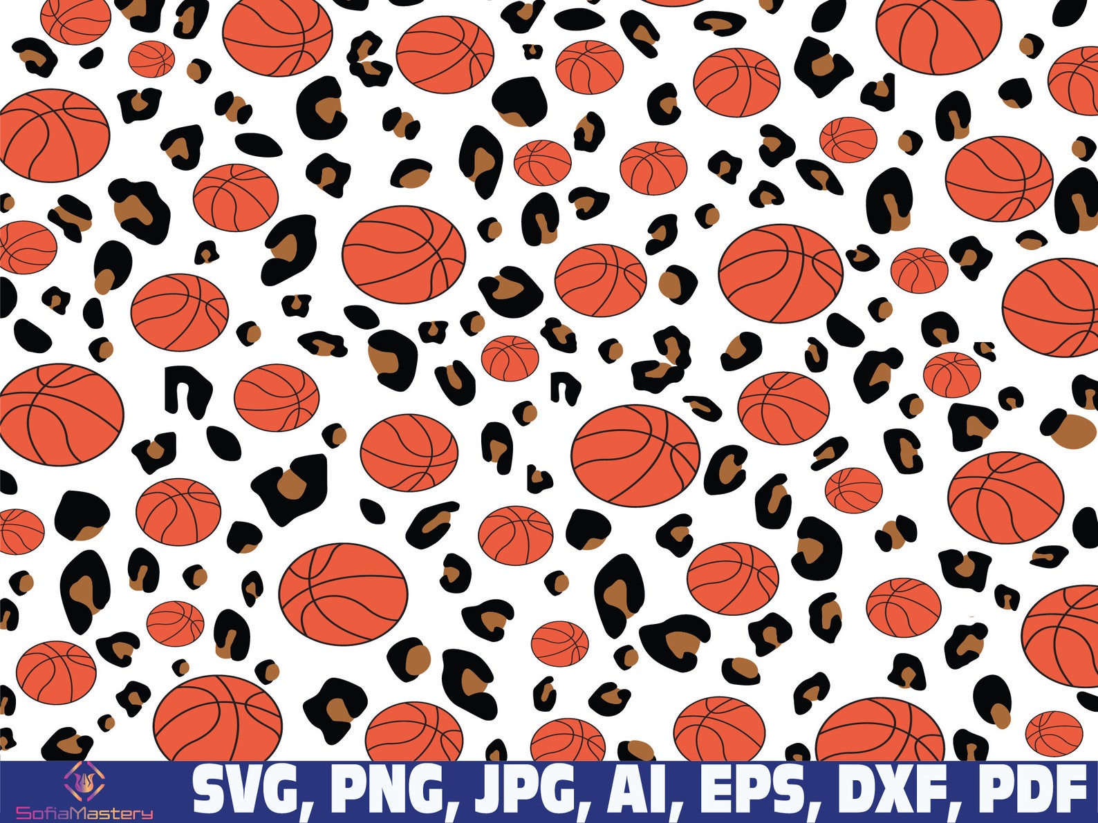 Leopard Seamless Basketball Png Leopard Cheetah Animal Print - Etsy