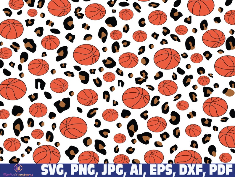 Leopard Seamless Basketball Png Leopard Cheetah Animal Print - Etsy