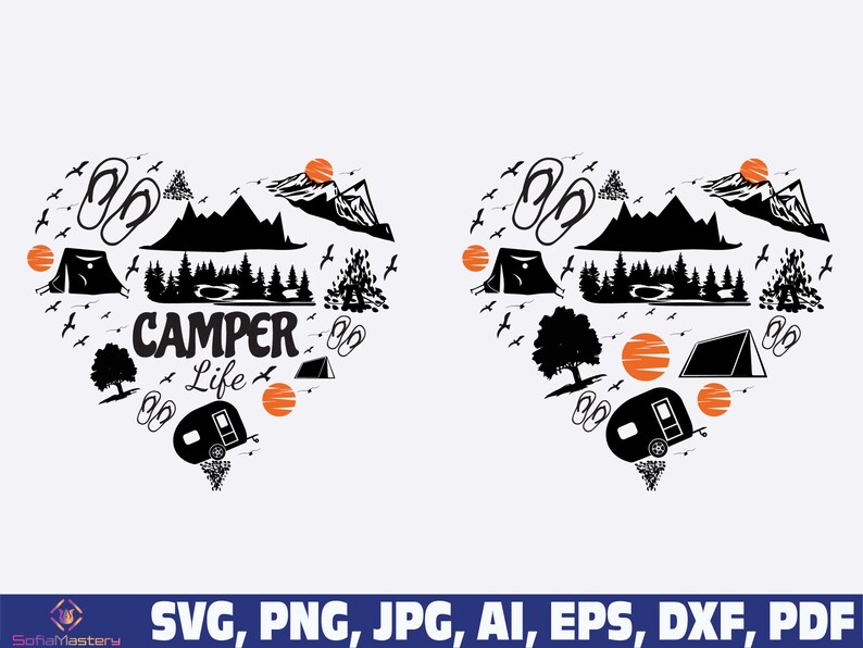 Camping Heart Svg Png Camping Svg Heart Svg Love to Camp - Etsy