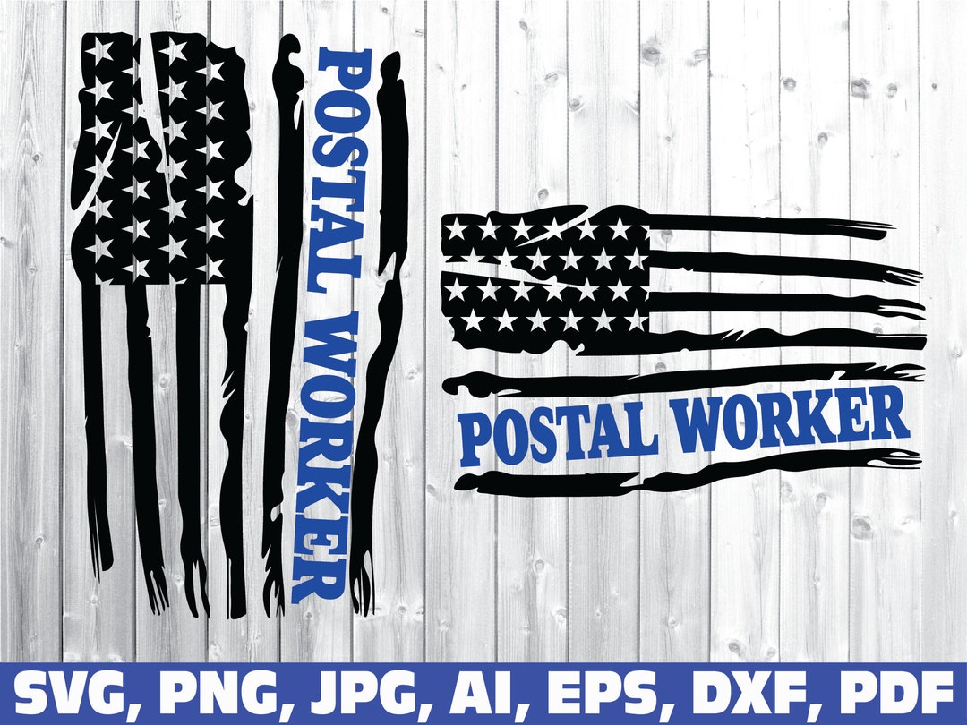 Postal Worker Svg Postal Svg Postal Worker Flag Svg Postal - Etsy