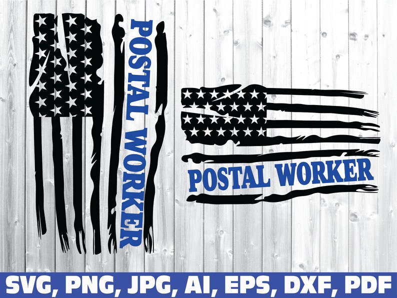 Postal Worker Svg Postal Svg Postal Worker Flag Svg Postal | Etsy