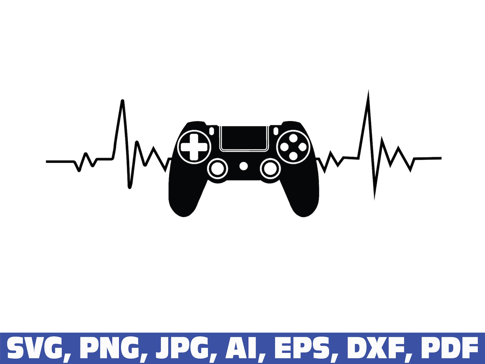 Gamer Heartbeat SVG Gamer Svg Video Game Svg Gameer - Etsy