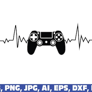 Gamer Heartbeat SVG, Gamer Svg, Video Game Svg, Gameer Controller ...