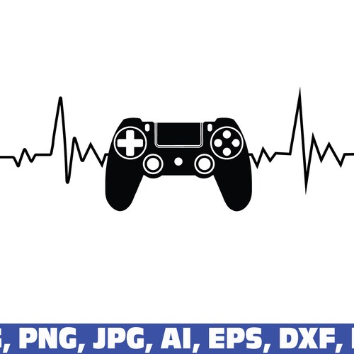 Gamer Heartbeat SVG Gamer Svg Video Game Svg Gameer - Etsy