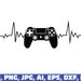 Gamer Heartbeat SVG, Gamer Svg, Video Game Svg, Gameer Controller ...