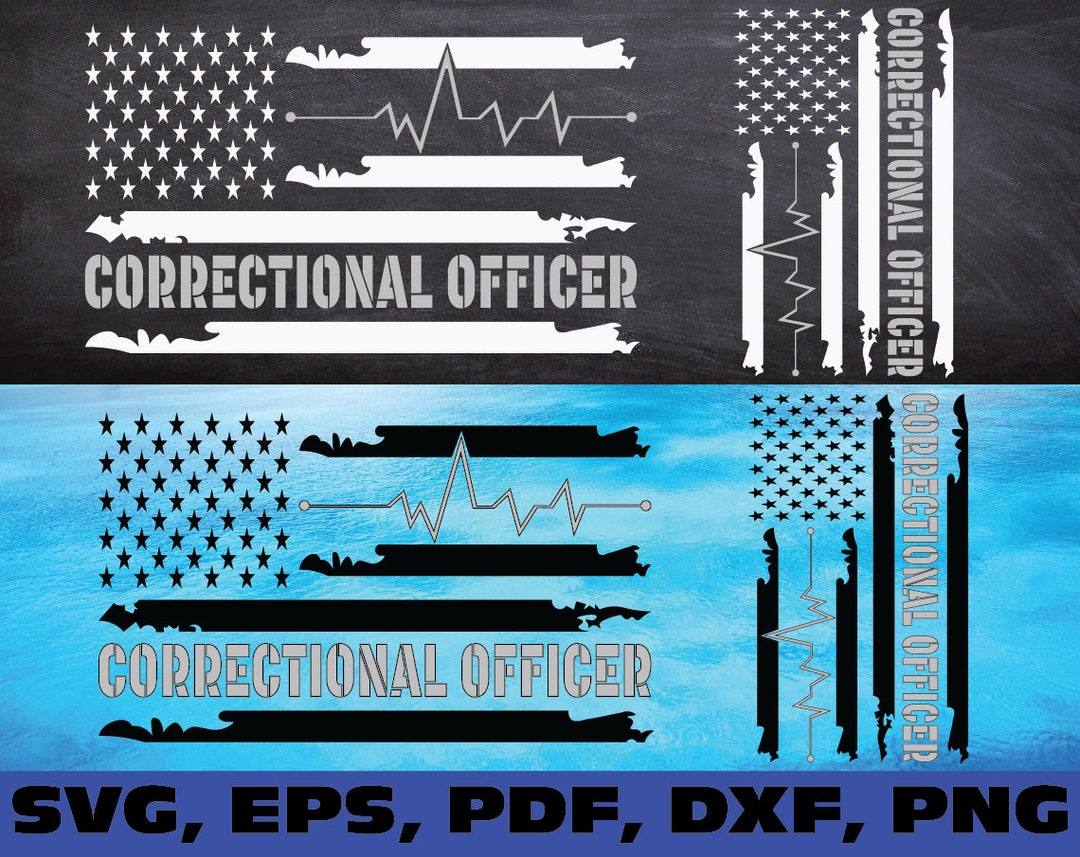 Correctional Officer Flag Svg Correctional Officer Svg American Flag
