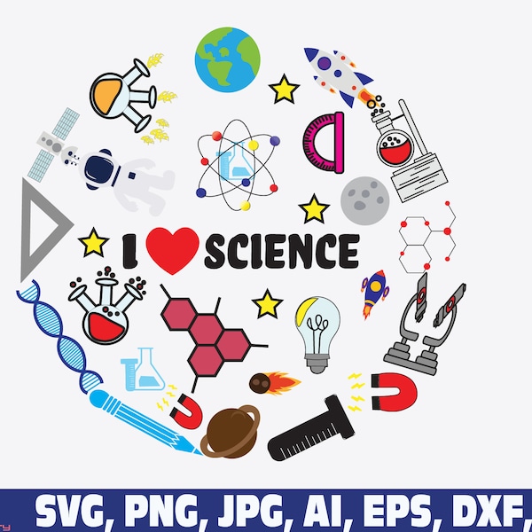 I Love Science Png - Etsy