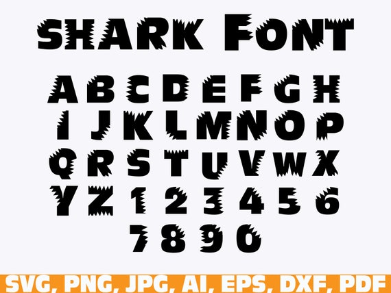 Shark Letter Fonts