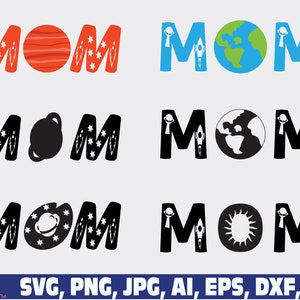 Space Mom Svg, Space Family Svg Png, Space Mom Svg, Space Sister Svg ...