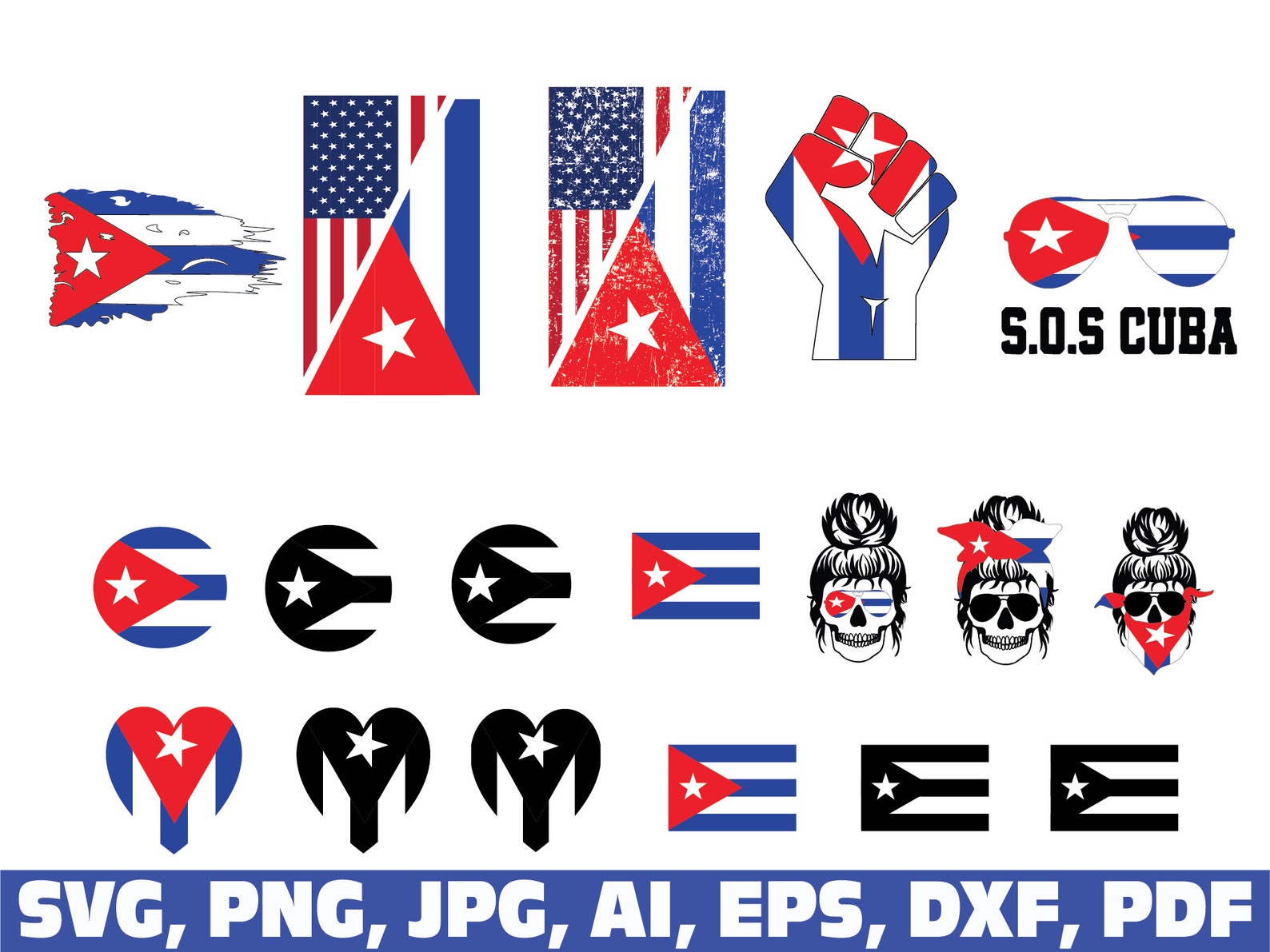 39 Patria Y Vida Cuba Cuban Svg Cuba American Flag Svg Free | Etsy UK