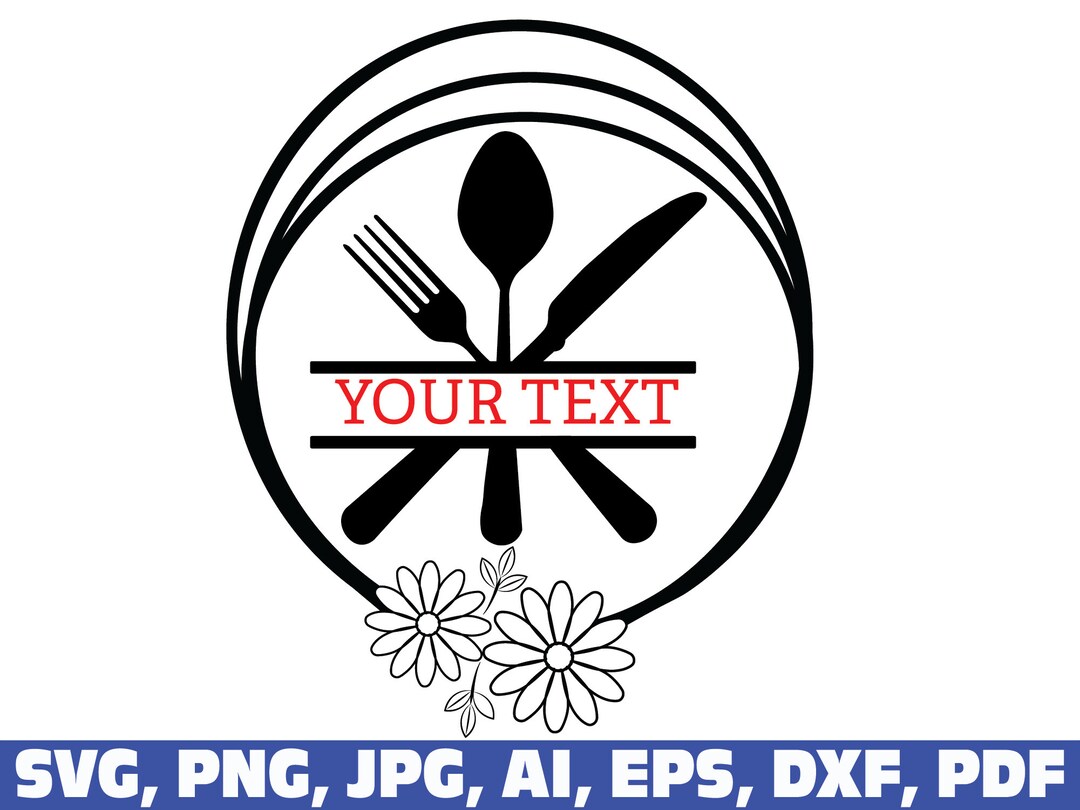 Kitchen Split Frame SVG, Kitchen Svg, Cooking Svg, Kitchen Monogram Svg ...