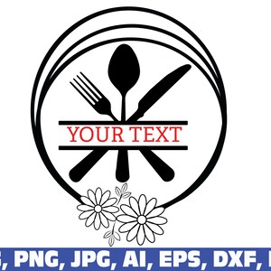 Kitchen Split Frame SVG Kitchen Svg Cooking Svg Kitchen | Etsy