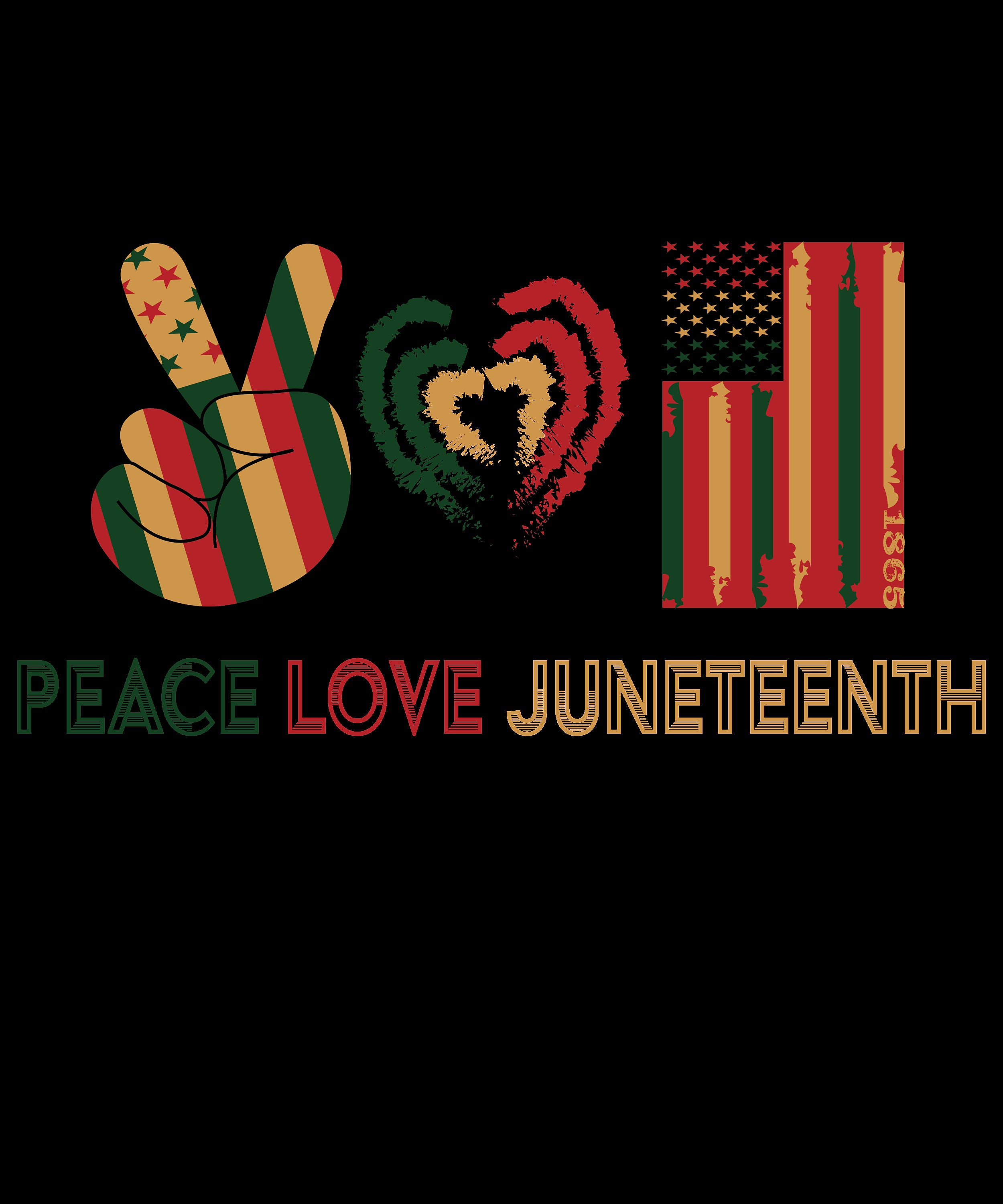 Peace Love Juneteenth Svg Free Ish Since 1865 Svg Juneteenth - Etsy