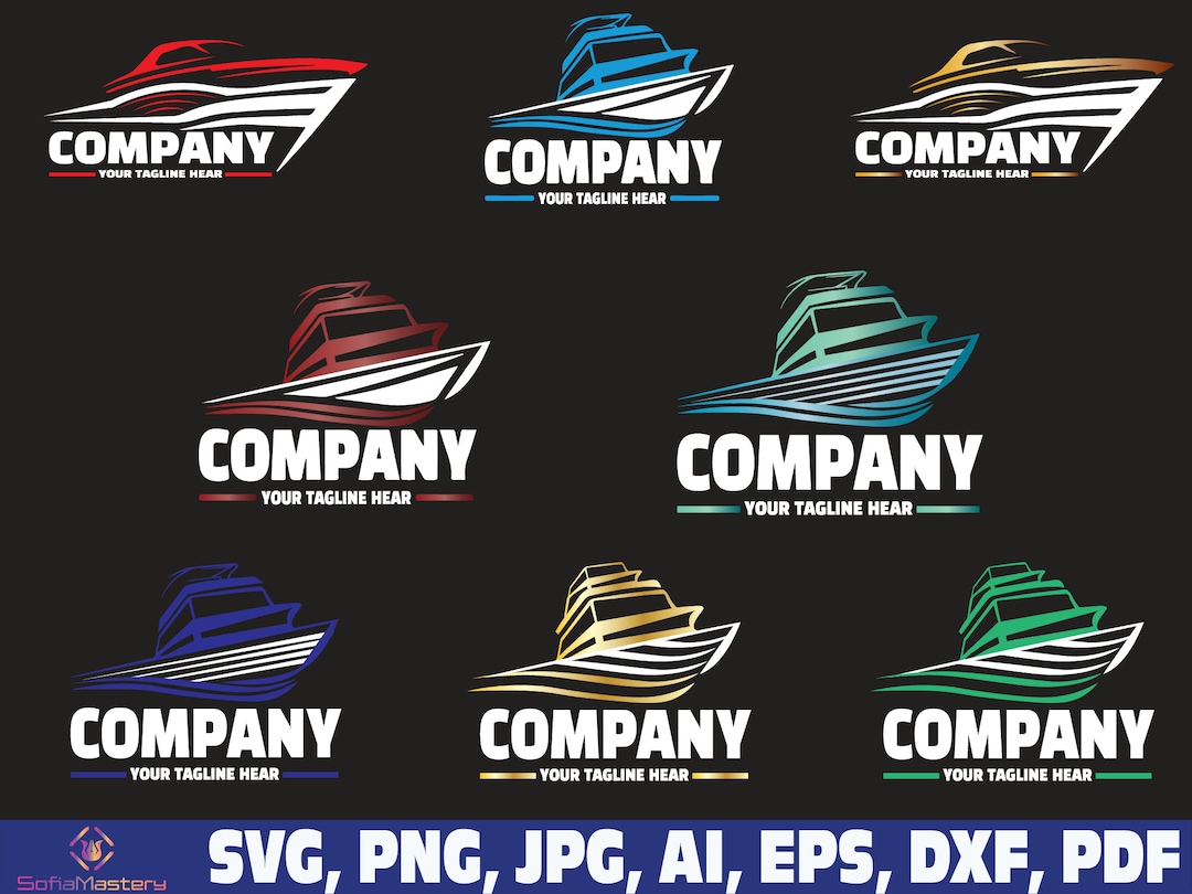 Boat Logo Svg Ship Logo Svg Boat Vector Svg Png Boat Name - Etsy Australia