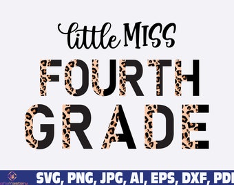 Little Miss Fourth Grade Svg - Etsy