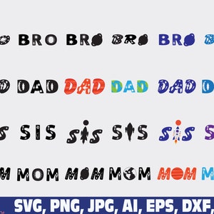 Space Family Svg Png, Space Dad Svg, Space Mom Svg, Space Sister Svg ...