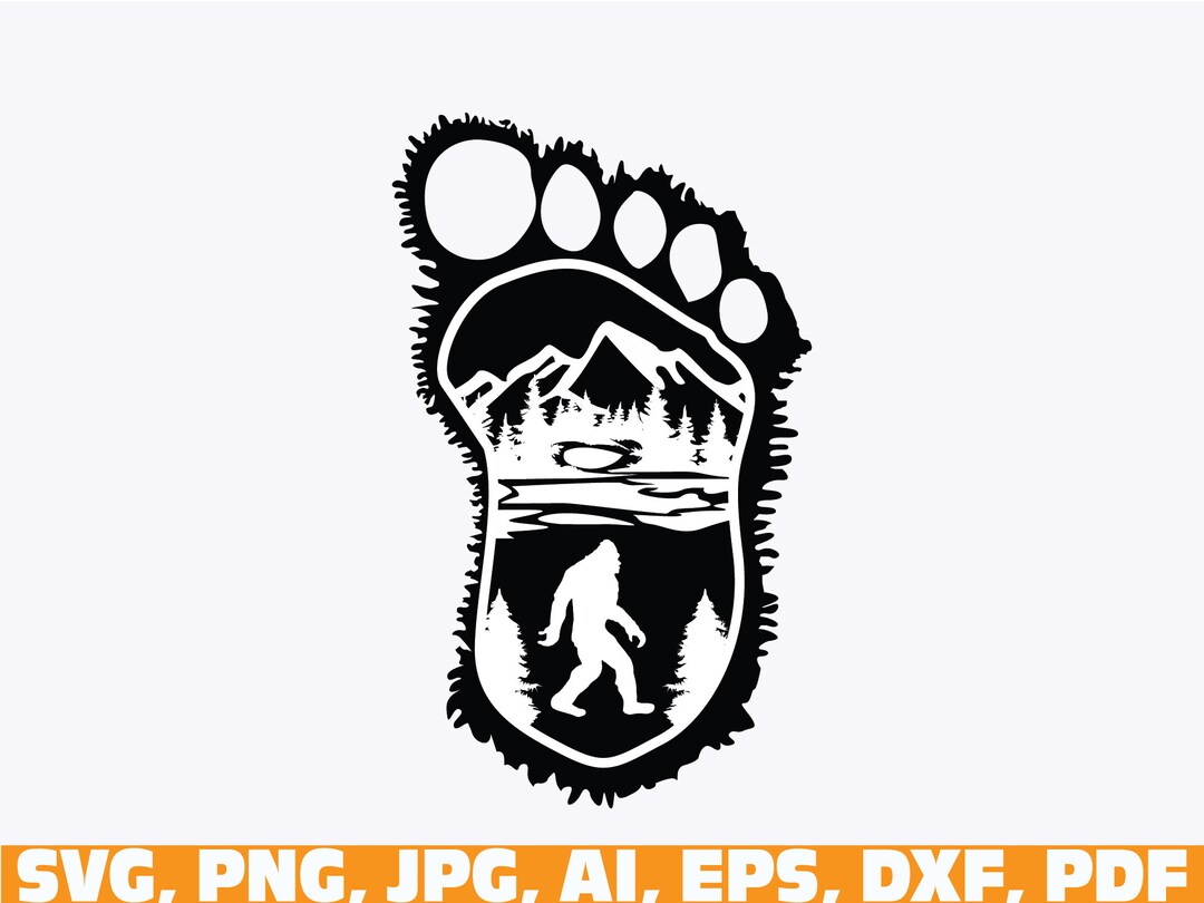 Big Foot Svg, Wild Monster Svg, Bigfoot Svg, Big Foot Png, Bigfoot SVG ...