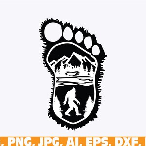 Big Foot Svg, Wild Monster Svg, Bigfoot Svg, Big Foot Png, Bigfoot SVG ...