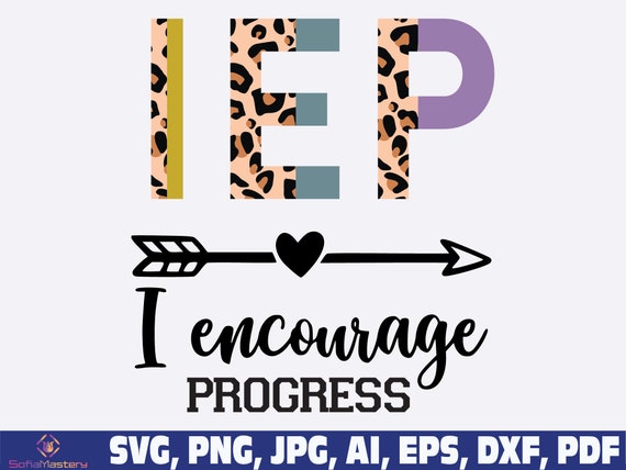 I Encourage Progress Svg Half Leopard I Encourage Progress - Etsy