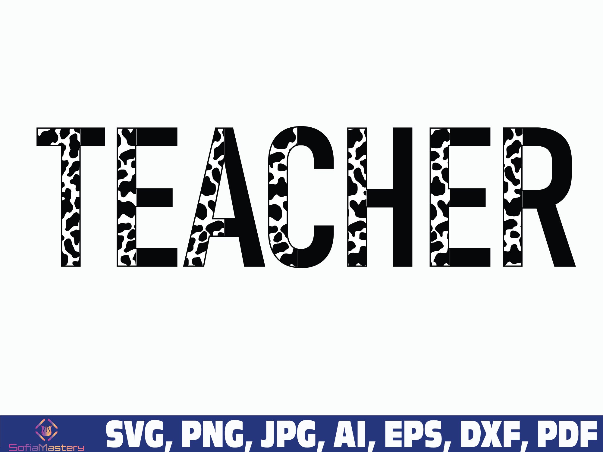 Cow Print Teacher Svg Png Half Cow Print Teacher Png Svg - Etsy Canada