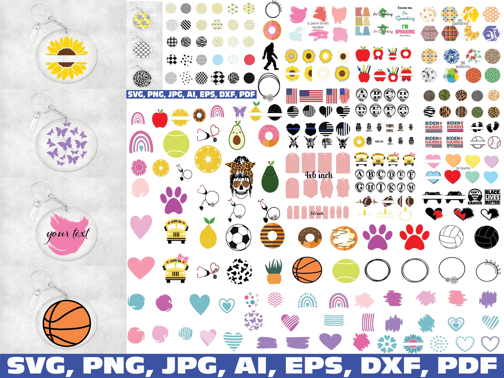 Keychain Svg Bundle Keychain Pattern SVG Key Ring Pattern - Etsy Canada