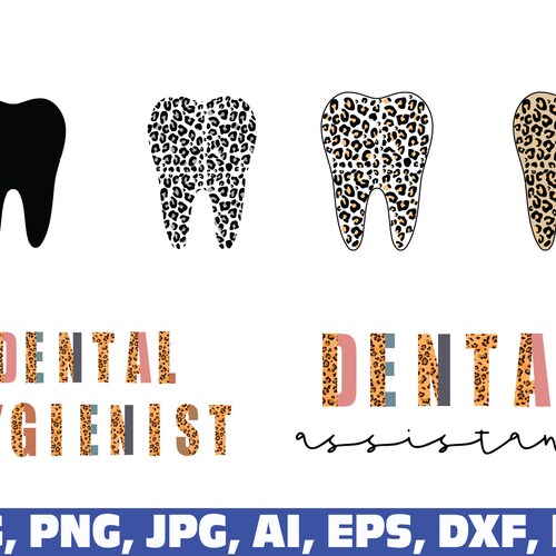 Tooth Svg Tooth Leopard Print Svg Dentist Svg Dental - Etsy