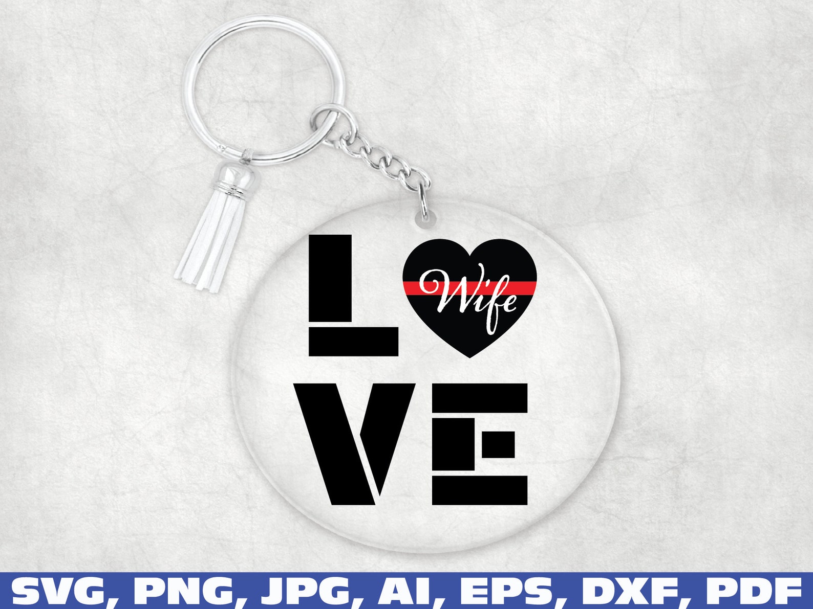 Firefighter Wife Keychain Svg Keychain Svg Keychain Pattern - Etsy