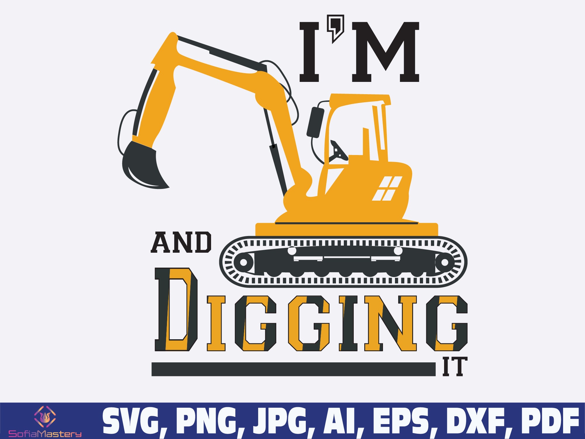 I'm and Digging It Svg Birthday Boy Svg Construction - Etsy Ireland