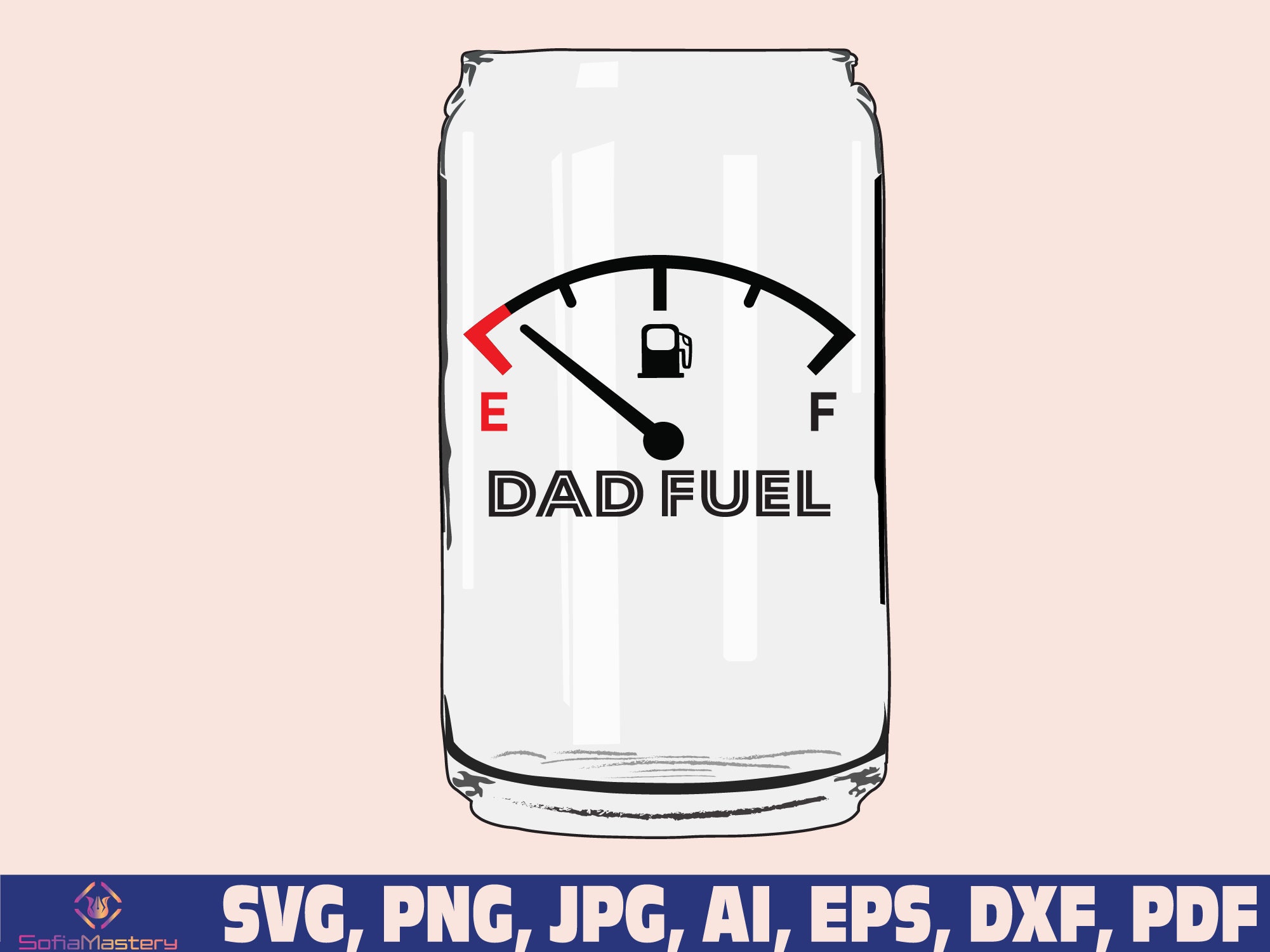 DAD Glass Wrap Svg Png Dad Fuel Can Glass Wrap Svg Png - Etsy