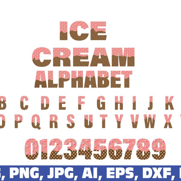 Ice Cream Letters - Etsy