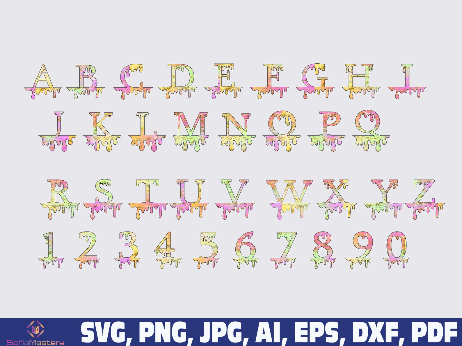 Dripping Font Svg Dripping Svg Dripping Letters Alphabet Svg - Etsy