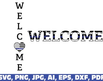 Welcome Police Svg - Etsy