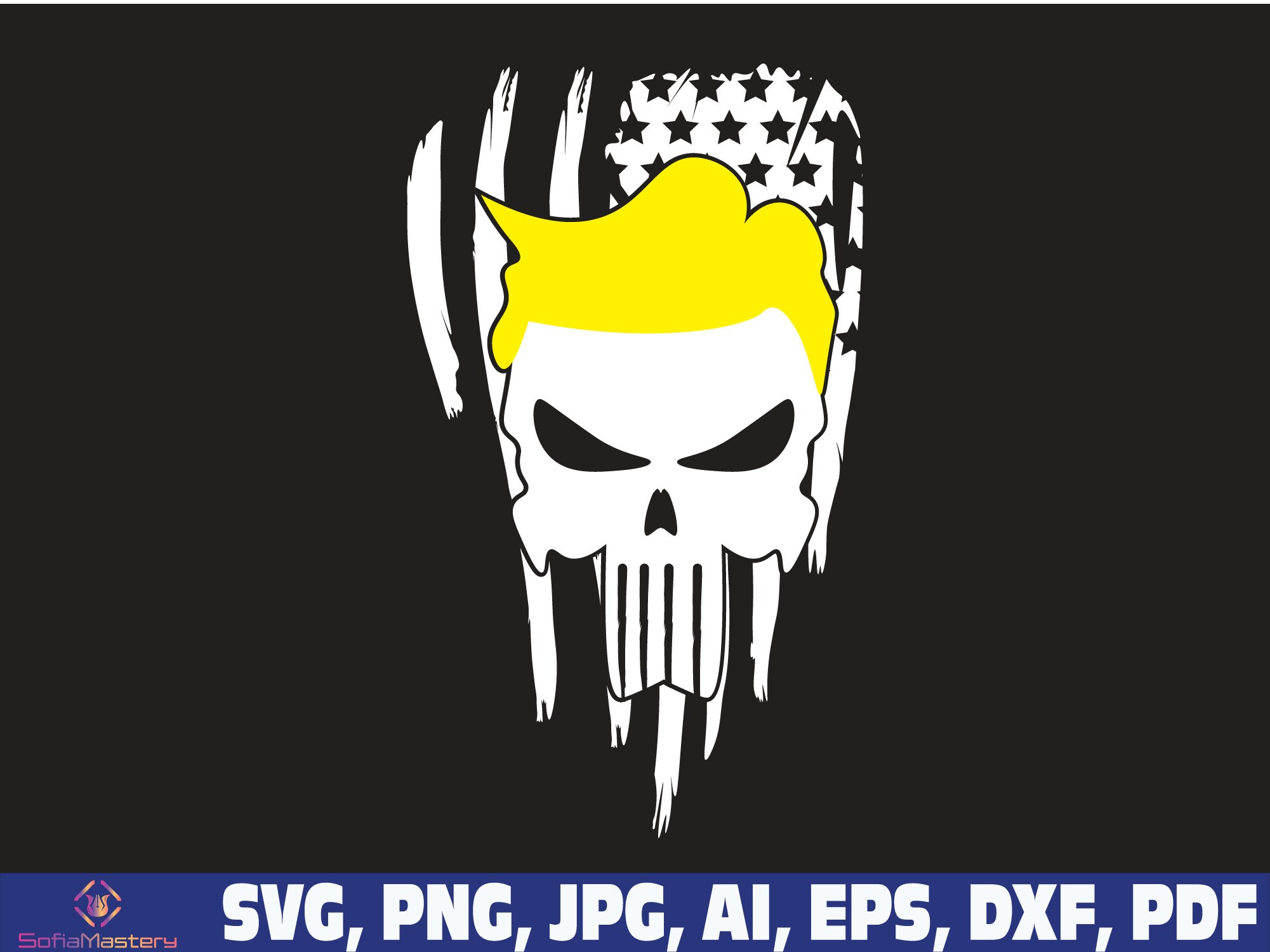 Trump Skull 2024 Svg Trump Svg Bundle Trump Flag 2024 Svg - Etsy UK