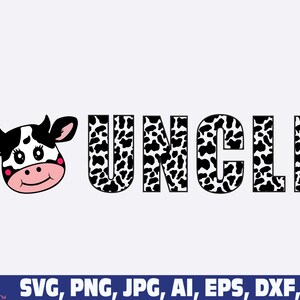 Cow Uncle Svg Cow Face Uncle Svg Png Cow Face Svg Png Cow - Etsy
