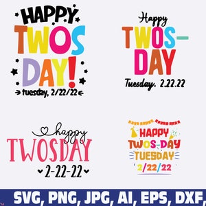 Twosday Svg Png Teaching on a Tuesday Svg Png Happy Twosday - Etsy