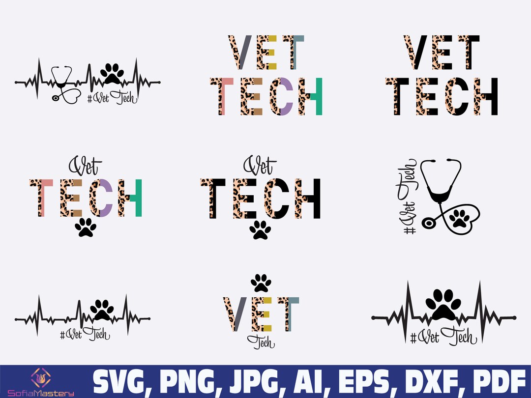 Vet Tech Svg Png, Leopard Vet Tech Svg, Technician, Veterinary Medicine ...