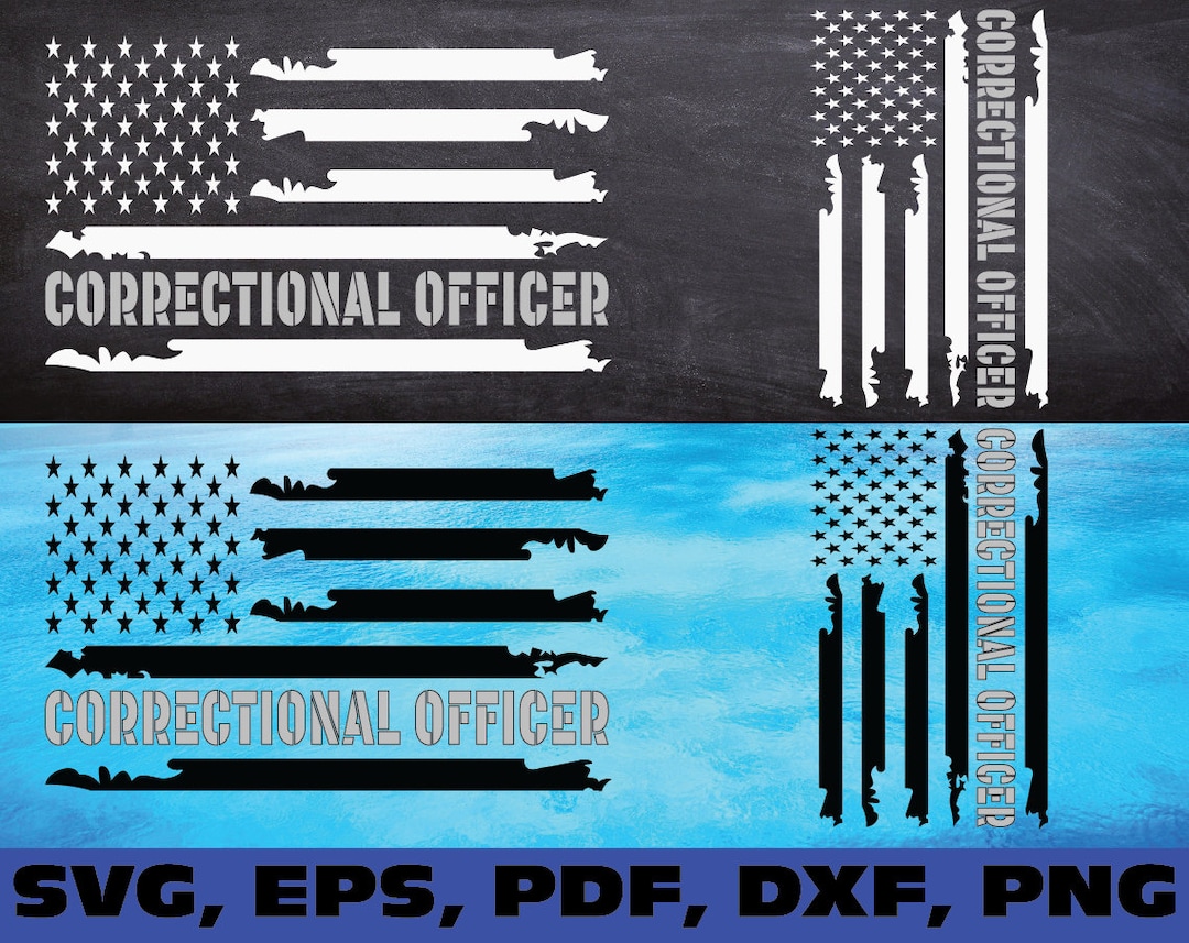 Correctional Officer Flag Svg Correctional Officer Svg American Flag