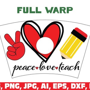 Peace Love Teach Svg Png Teacher Svg School Svg Funny - Etsy