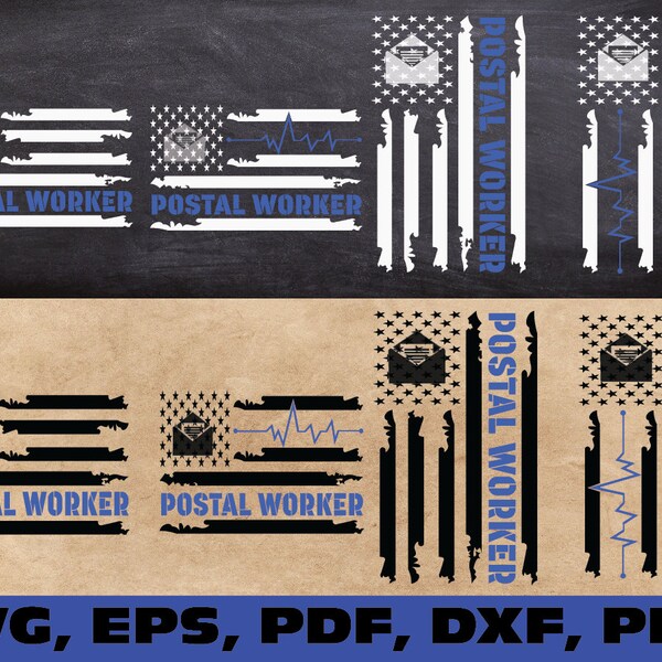 Postal Worker Svg - Etsy