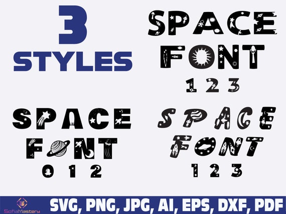 Space Alphabet Svg Alphabet Space Letters Fonts Svg Png - Etsy