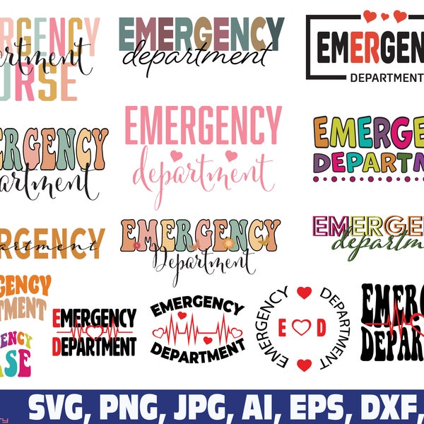 Emergency Department Svg - Etsy