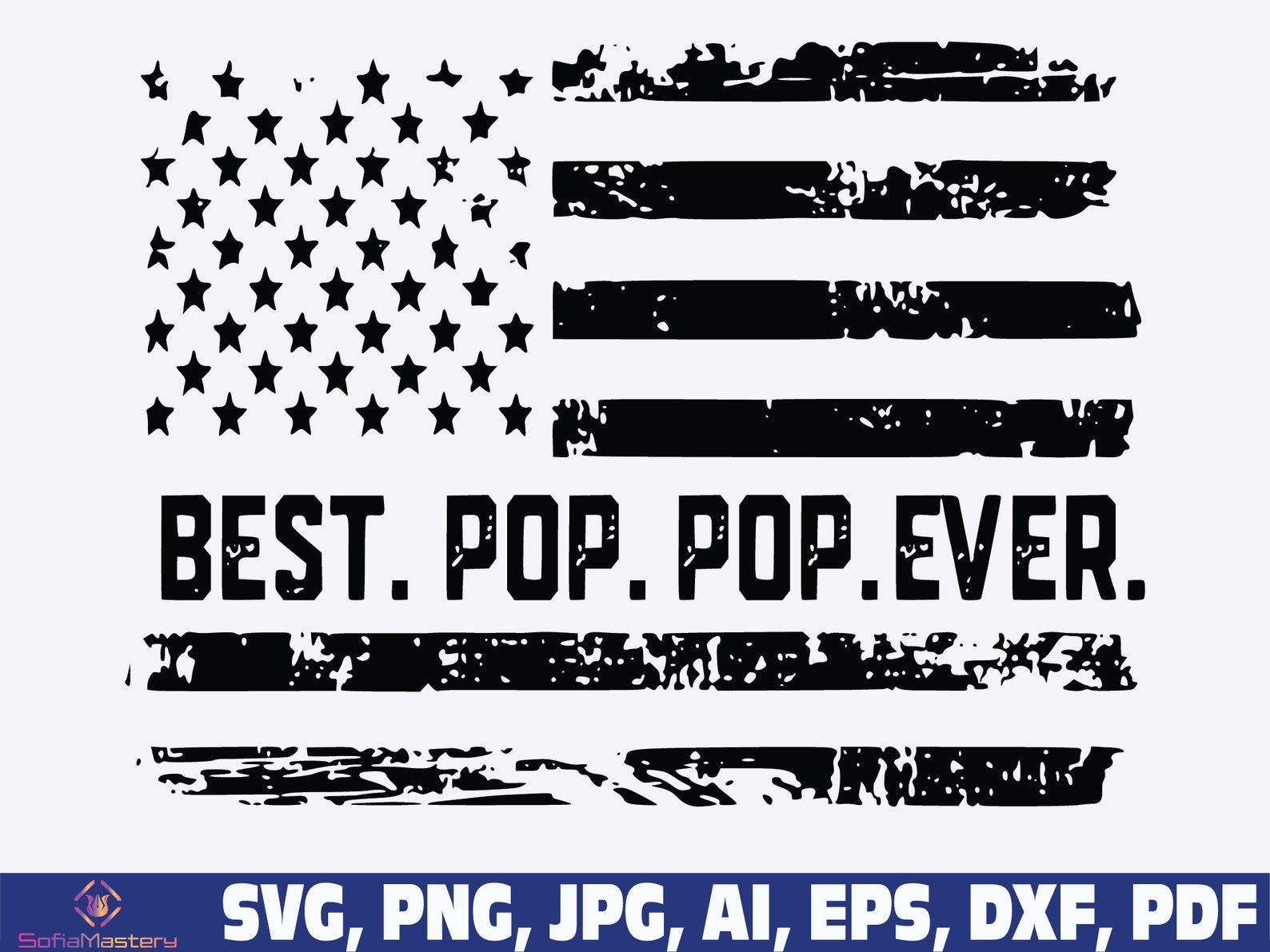 Best Poppop Ever Svg Pop Pop Svg Png Pop Pop Flag Svg USA - Etsy