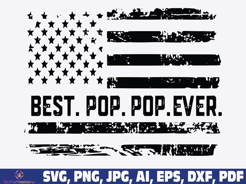 Best Poppop Ever Svg Pop Pop Svg Png Pop Pop Flag Svg USA - Etsy