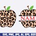 Apple Split Monogram Svg Apple Svg Teacher Svg School Svg - Etsy