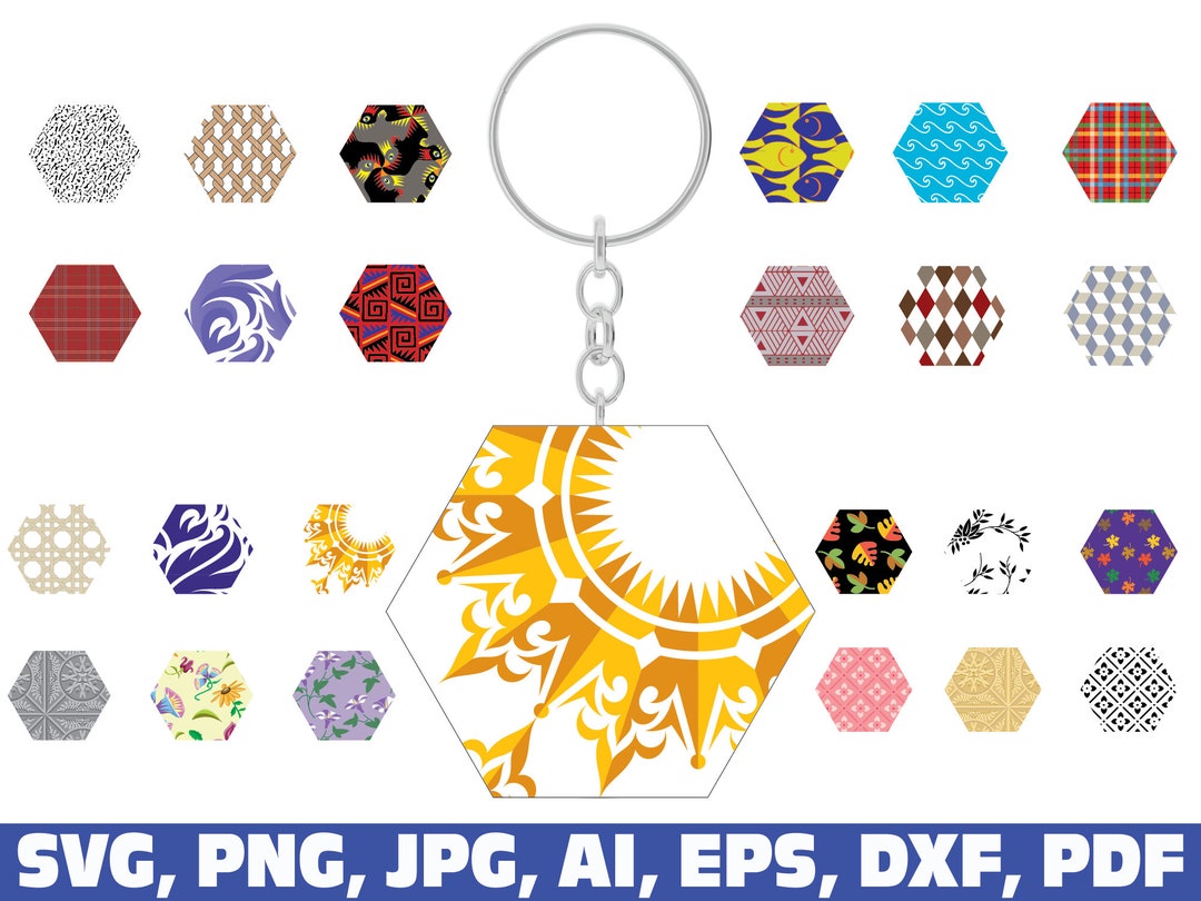 Keychain Pattern SVG Key Ring Pattern Keychain Svg Key Ring - Etsy