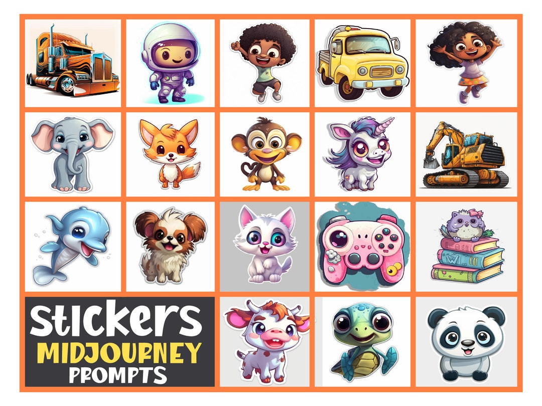 Midjourney Prompts Stickers Decal, Stickers Decal Midjourney Prompt ...