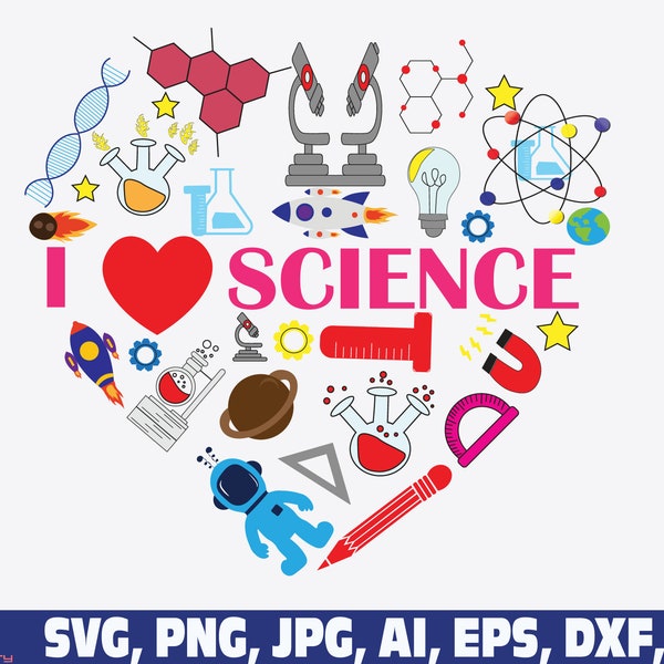 I Love Science - Etsy