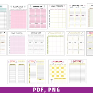 Printable Planner, Planner Kits, Printable Planner Bundle, Planner ...